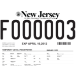 (PM SKU: TEMPTAG50) – New Jersey Temporary License Plates – 50 Count ...